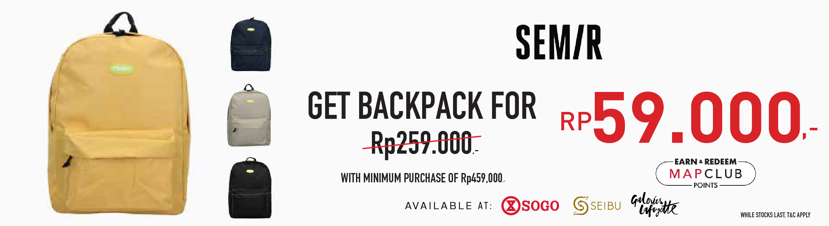 Promo Special Price Pakaian Pria & Wanita SEMIR | Mapclub.com