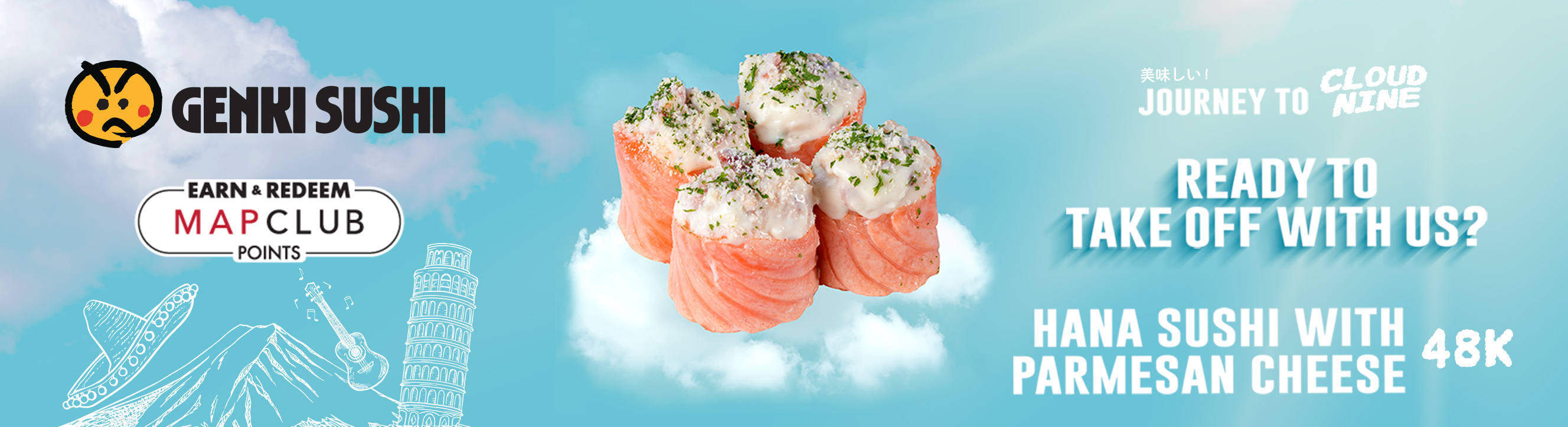 Kreasi Terbaru Genki Sushi: Journey to Cloud Nine | Mapclub.com