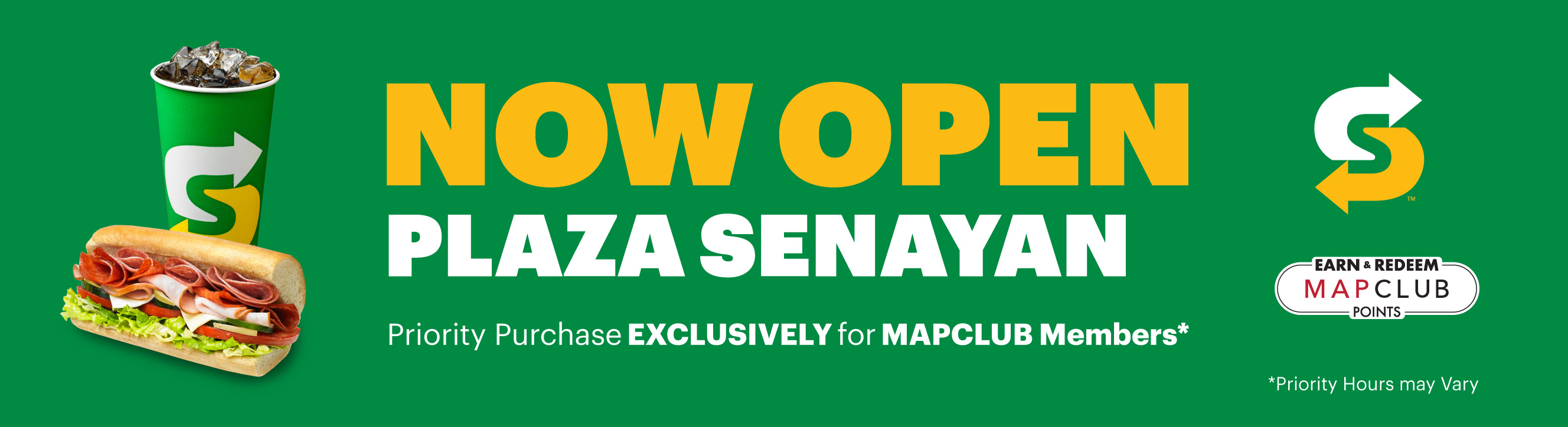 TOMORROW: GET YOUR PRIORITY PASS AT SUBWAY PLAZA SENAYAN! - Diskon ...