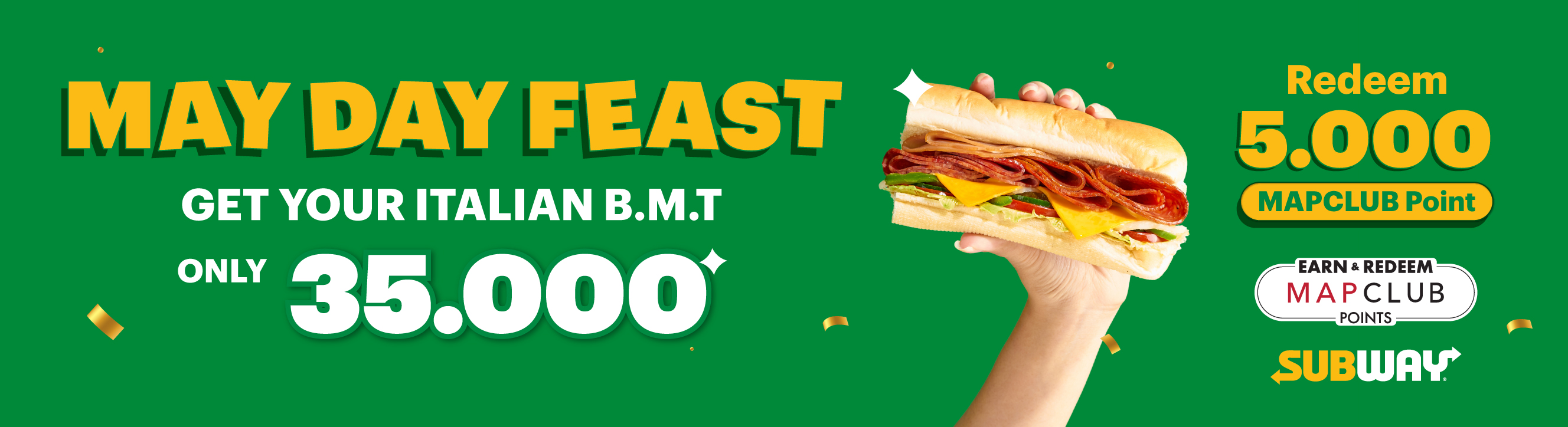 MAY DAY FEAST SUBWAY - Diskon Fashion Branded | Mapclub.com