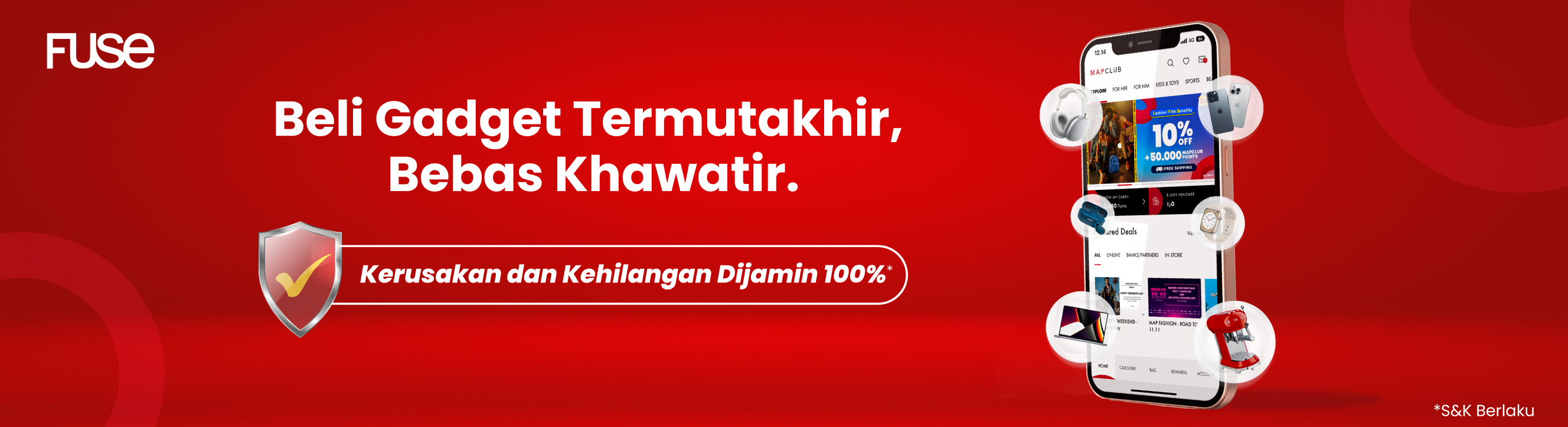 Fuse Gadget protection - Diskon Fashion Branded | Mapclub.com