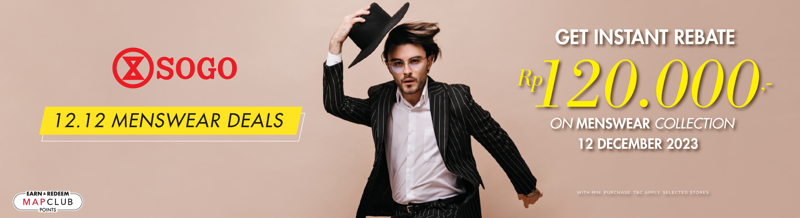 [SOGO] 12.12 Menswear Deals - Diskon Fashion Branded | Mapclub.com