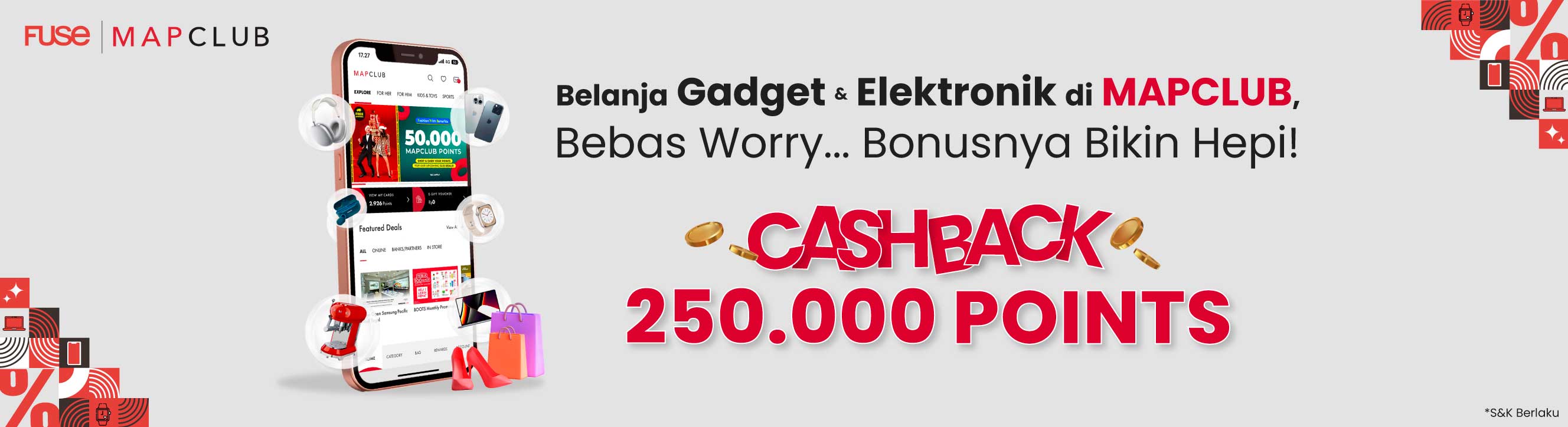 FUSE Cashback 250K Points - Diskon Fashion Branded | Mapclub.com