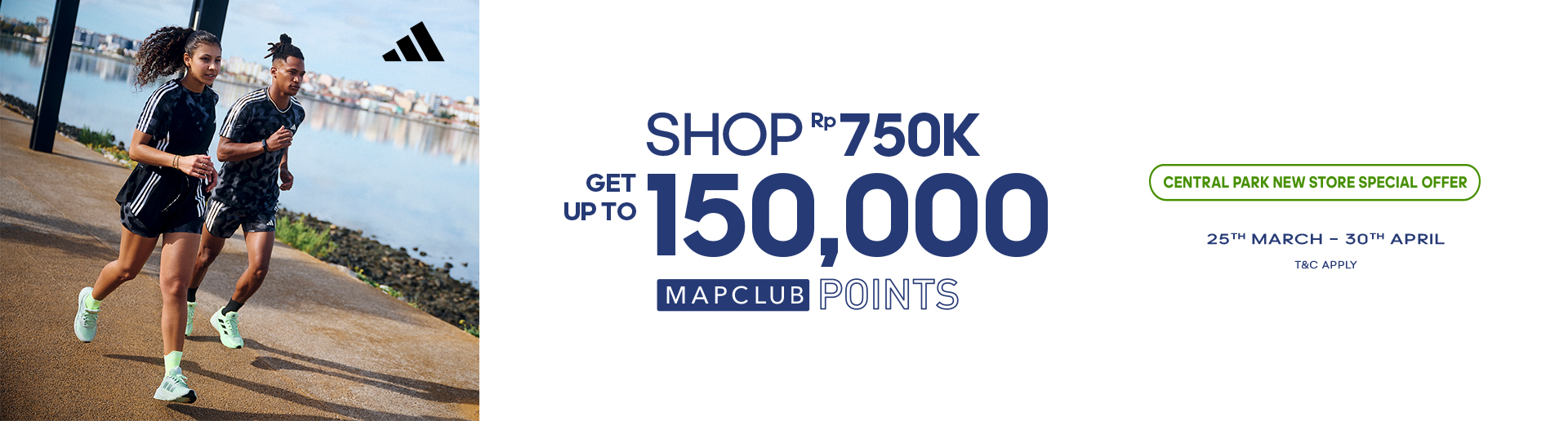 Adidas Central Park 5X MAPCLUB Point - Diskon Fashion Branded | Mapclub.com
