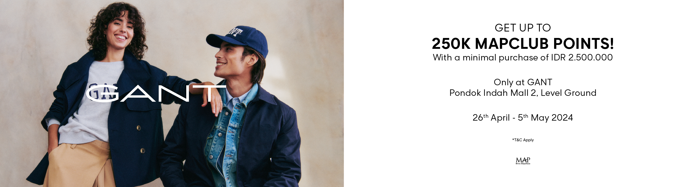 GANT: In Store Event at PIM 2 - Diskon Fashion Branded | Mapclub.com