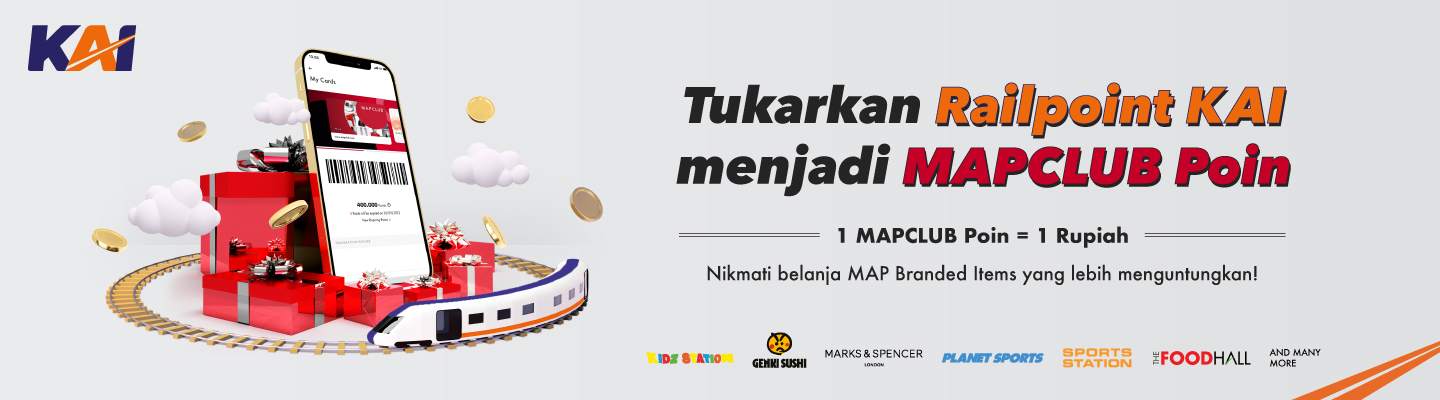 Tukar Railpoint KAI Menjadi Mapclub Point | MAPCLUB