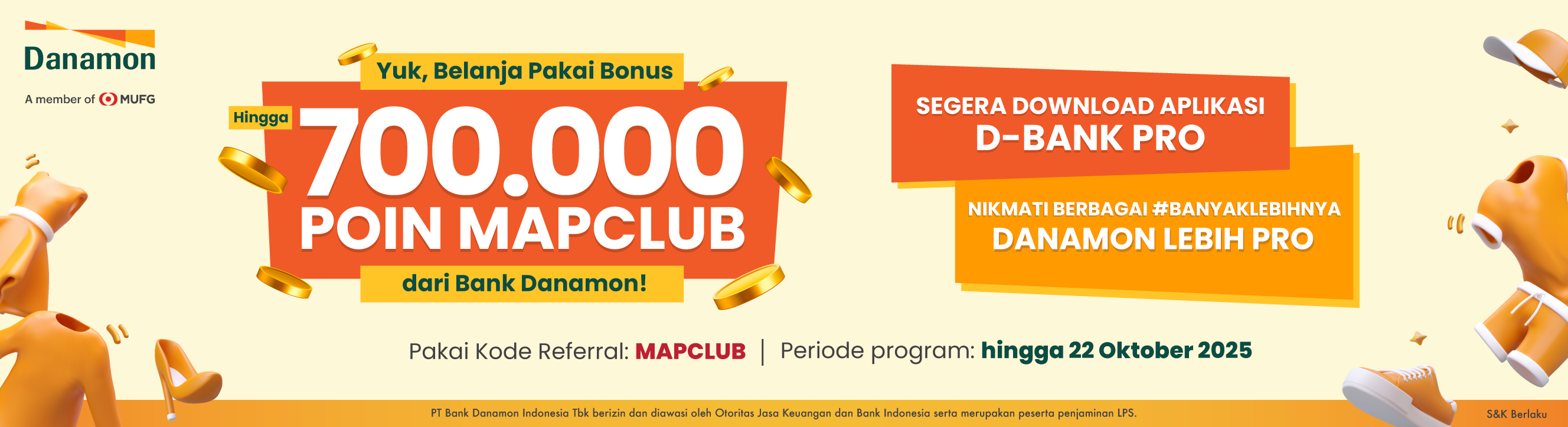 Yuk, Belanja Pakai 700.000 Poin MAPCLUB dari Bank Danamon!
